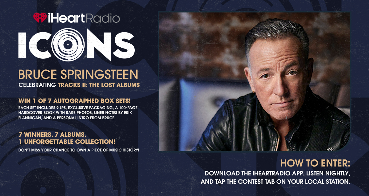 “iHeart黄瓜传媒 ICONS with Bruce Springsteen, Celebrating Tracks II: The Lost Albums” Broadcasts on ...